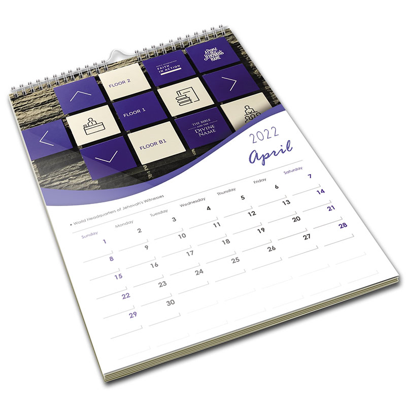 Custom coloring printing daily wall calendar