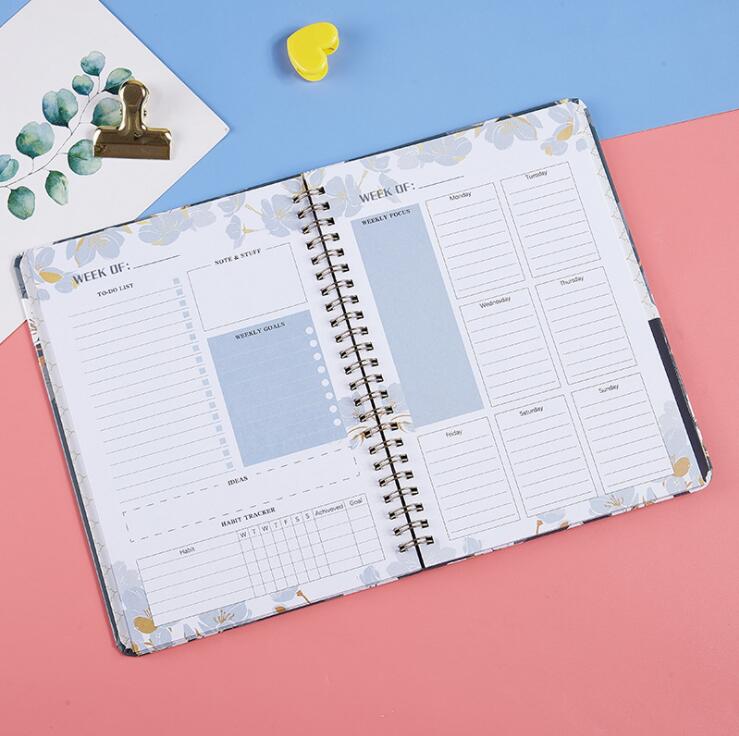 Custom diary weekly monthly year calendar