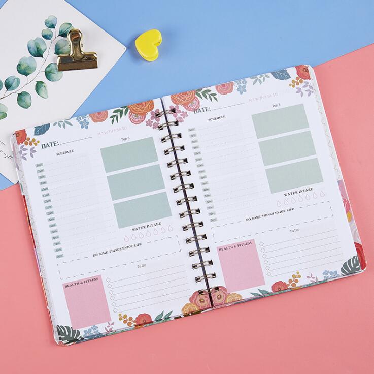 Custom diary weekly monthly year calendar