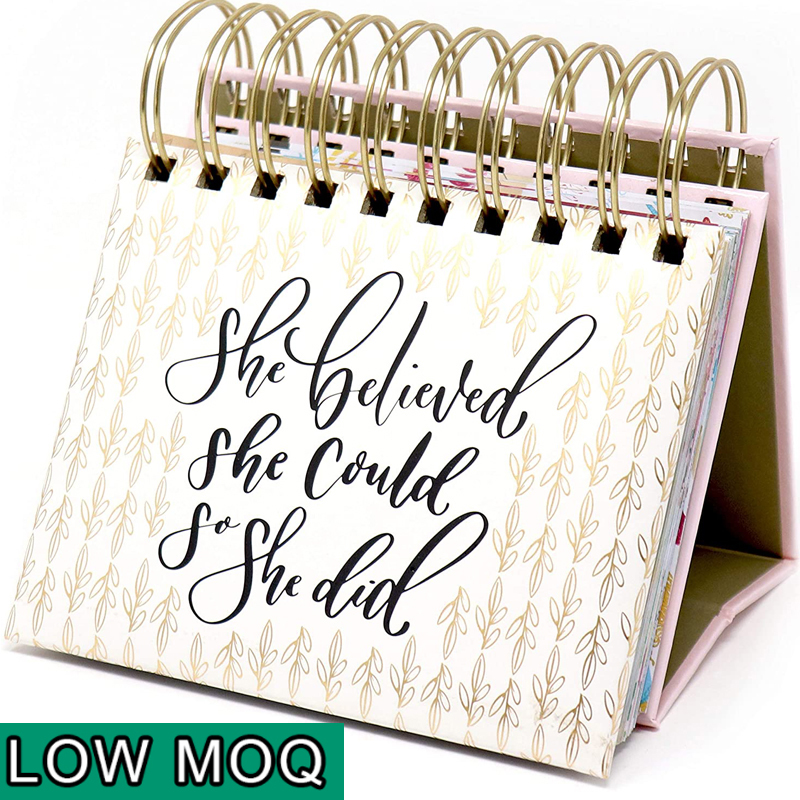 Daily inspirational quotes desk tent calendars