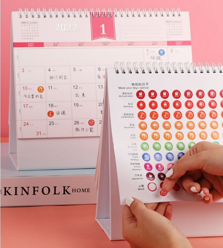 Promotional personalized table desk calendar